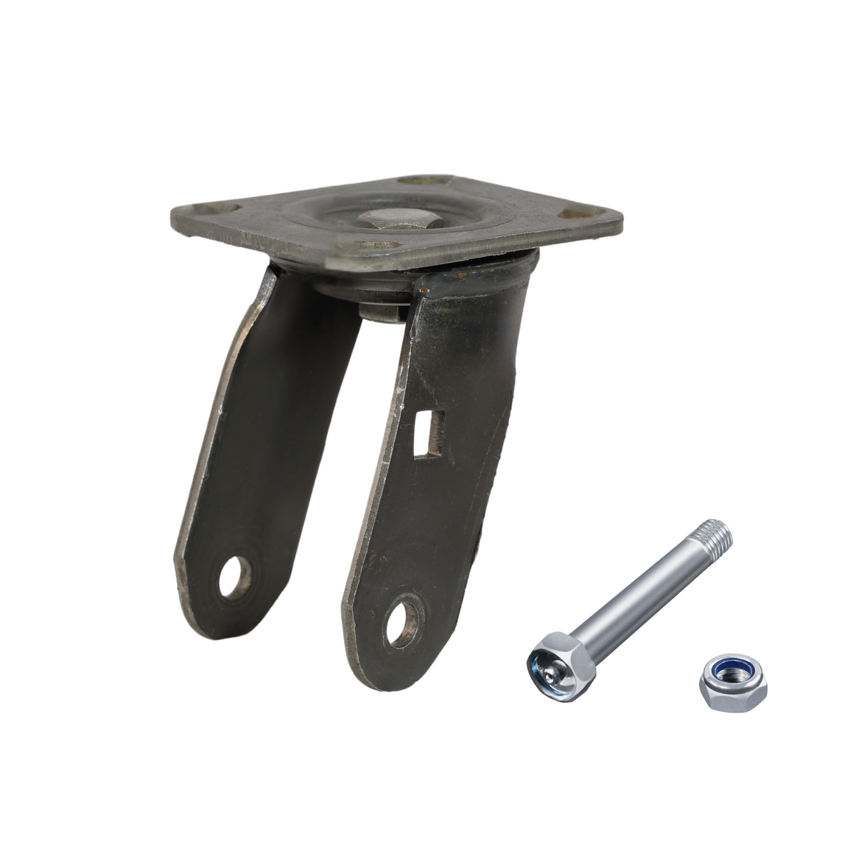 6" Unplated Swivel Plate Caster Yoke For Waste Bin Caster Replacement ...